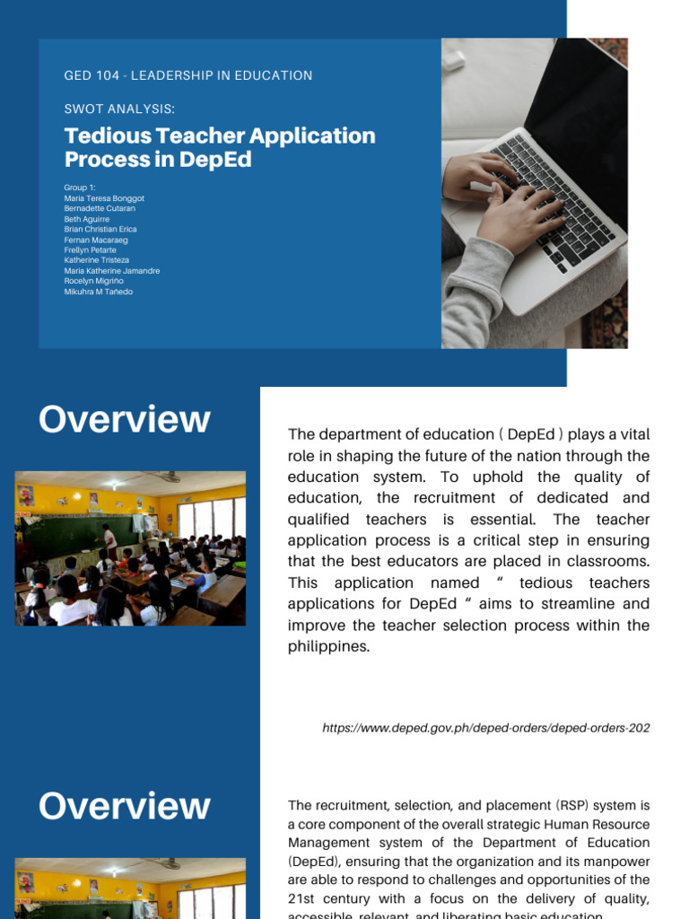 SWOT Analysis of DepEd Teacher Hiring | PDF | Teachers | Business