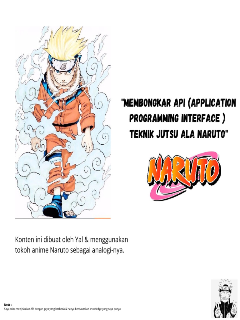 Membongkar API (Application Programming Interface) Teknik Jutsu Ala Naruto | PDF