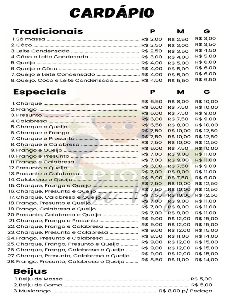 Cardapio | PDF