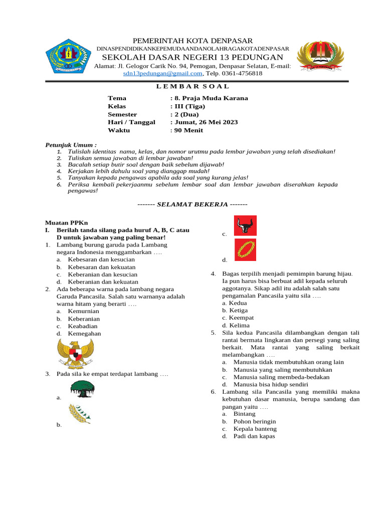 Soal Pat Tema 8 | PDF