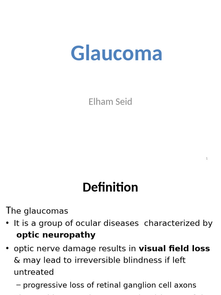 Glaucoma | PDF