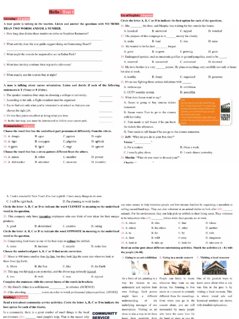 Bright 11 Hello Test 1 Test 2 | PDF