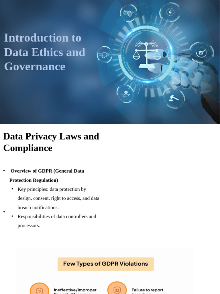 Introduction To Data Ethics and Governance | PDF