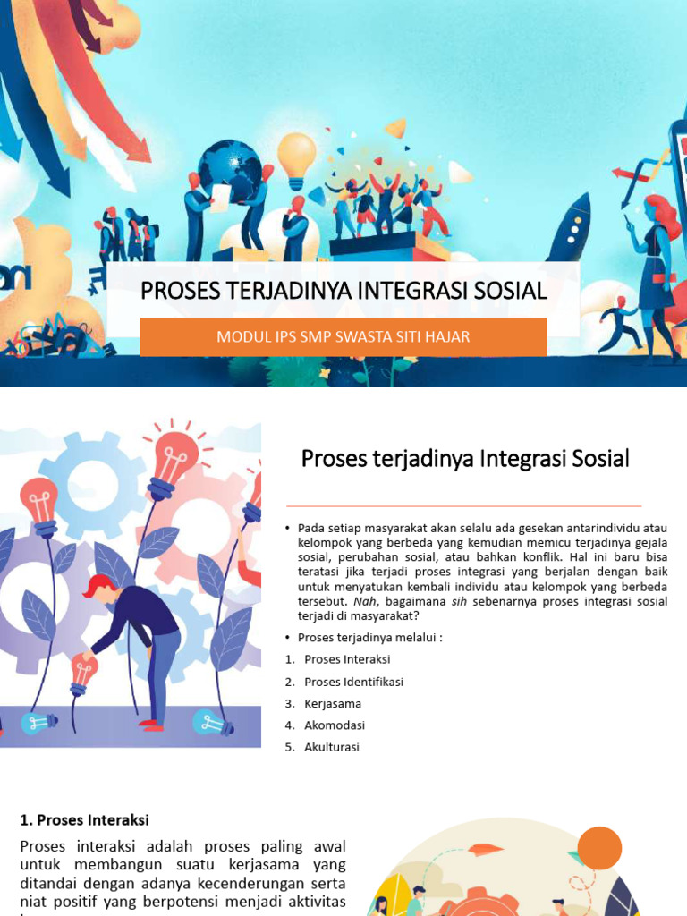 Proses Terjadinya Integrasi Sosial | PDF