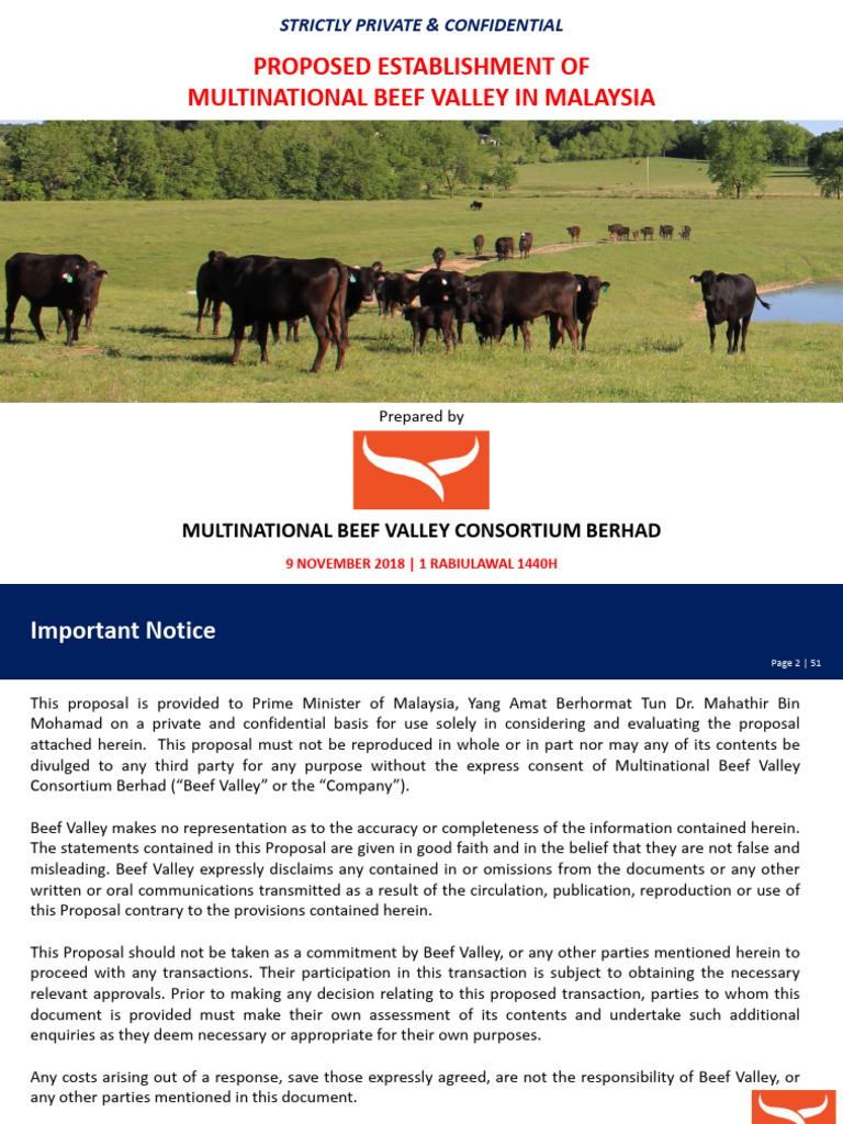Proposal PM Malaysia - Beef Valley | PDF