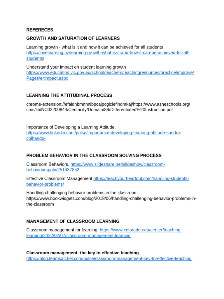 References For Masteral Reports | PDF