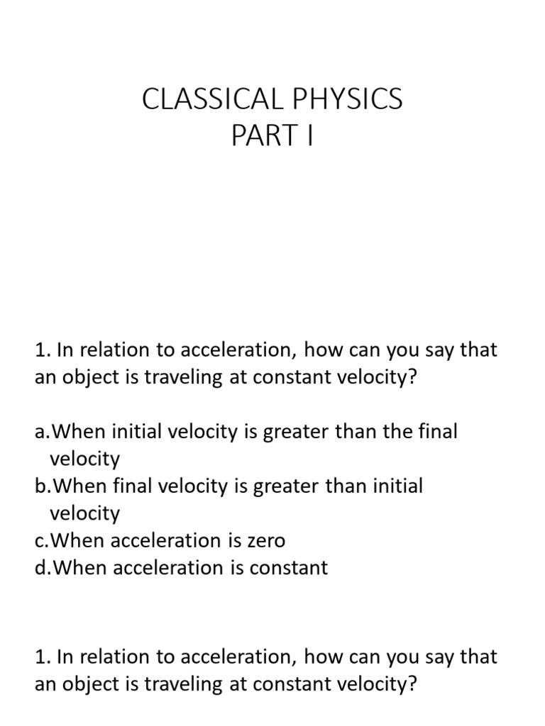 Physics Materials | PDF