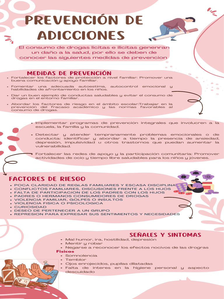 Infografia Prevención de Adicciones | PDF