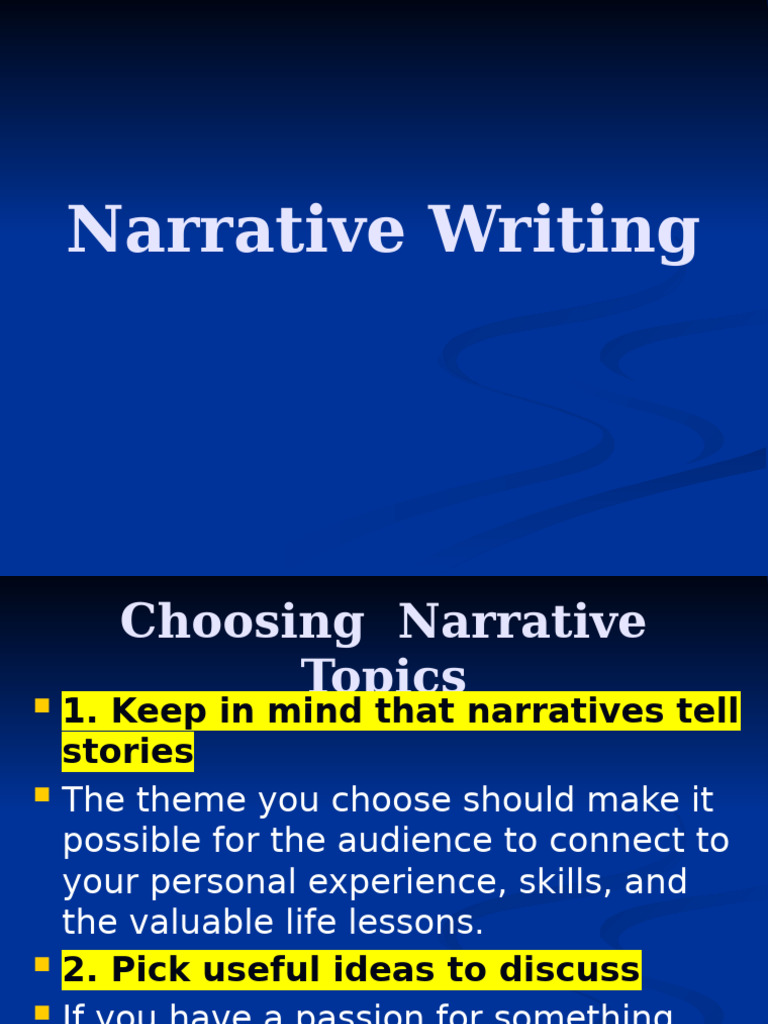 Narrative Writing | PDF