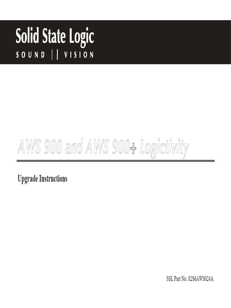 AWS, AWS 900 and AWS 900+ | PDF