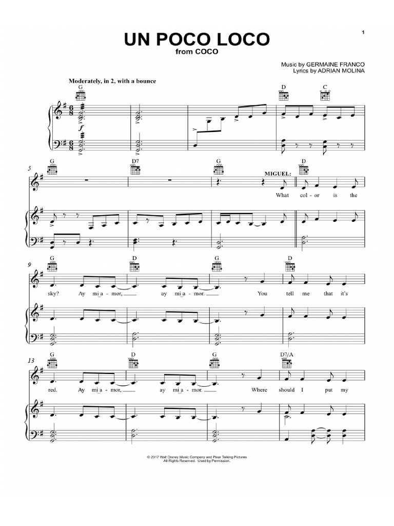 Un Poco Loco (For ABRSM SFMT Exam) | PDF