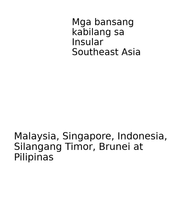 Mga Bansang Kabilang Sa Insular Southeast Asia | PDF