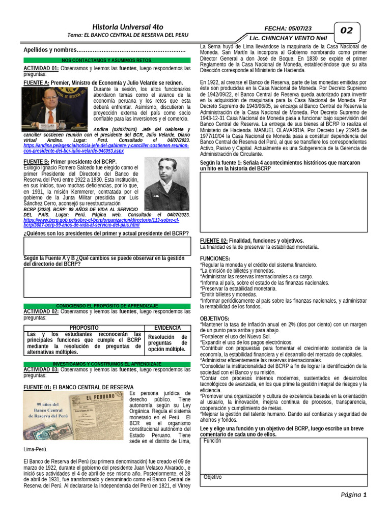 CLASE - 02 - El BCRP | PDF