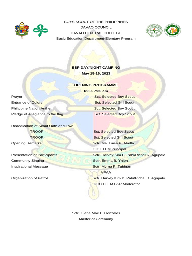 BSP DAY-opening | PDF