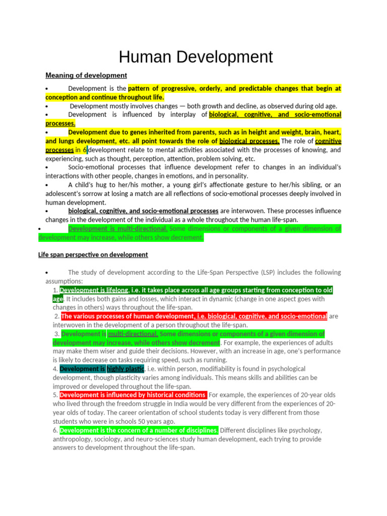 Human Development | PDF