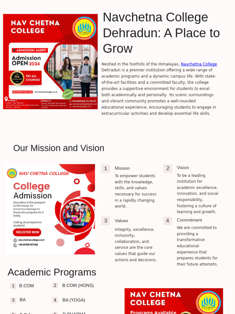 Navchetna College | PDF