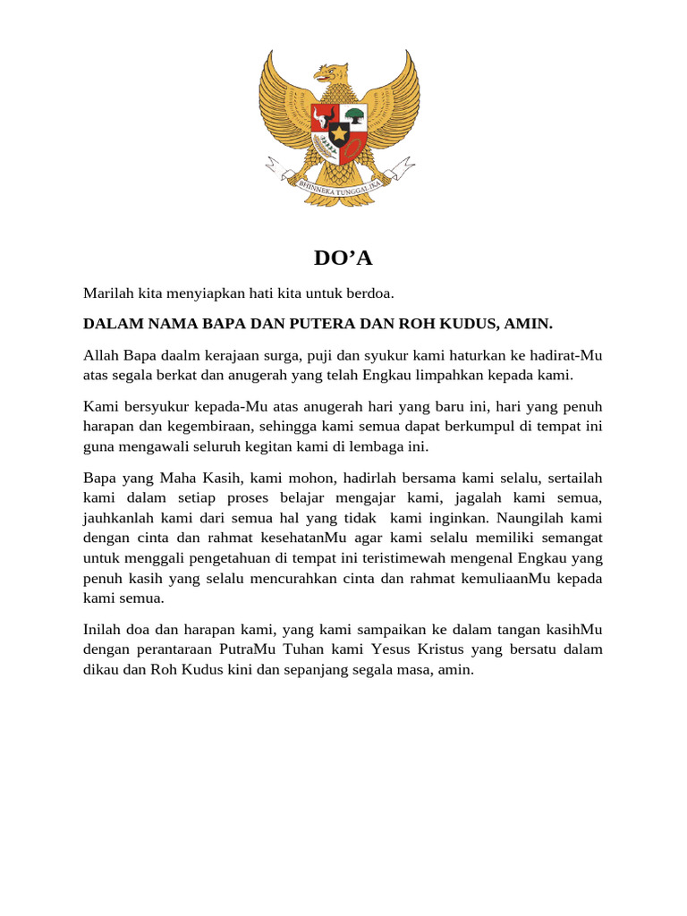 Doa Upacara | PDF