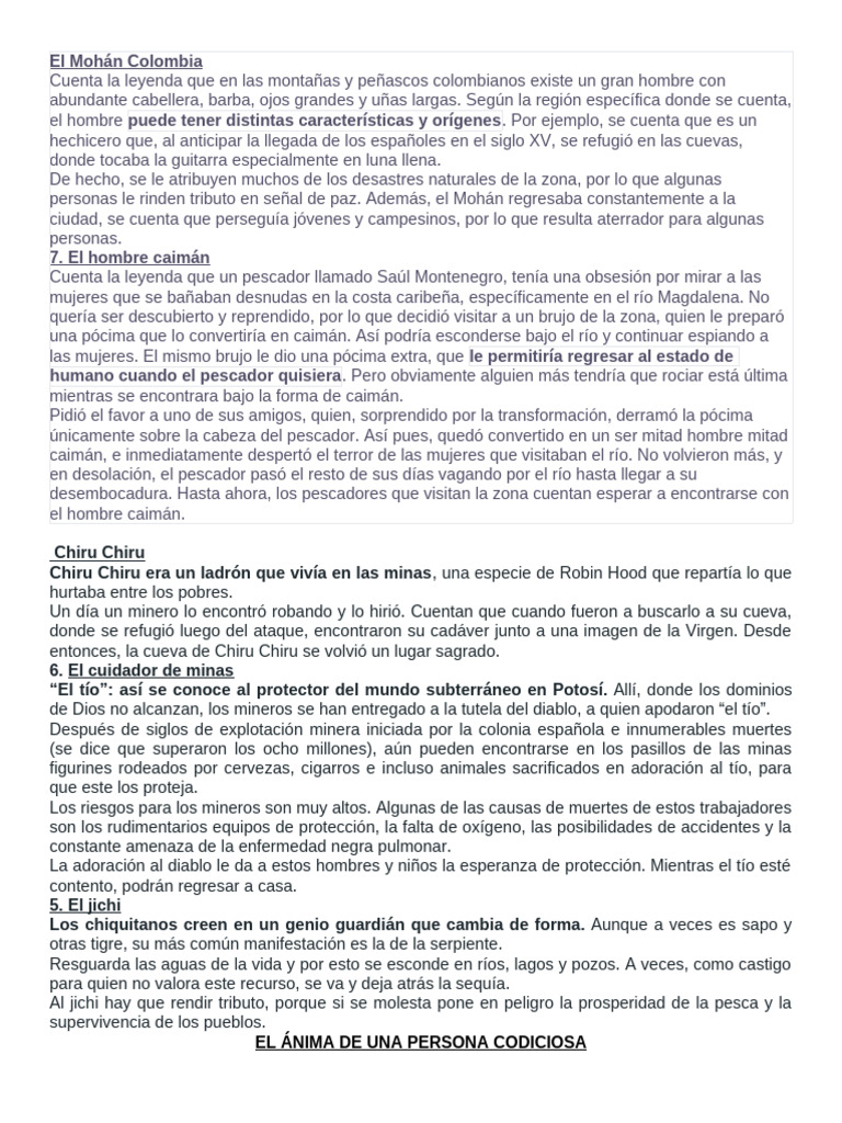 El Mohán Colombia | PDF