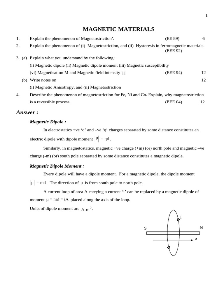 IES Material Science Solutions To Conventional Papers (Final) | PDF ...