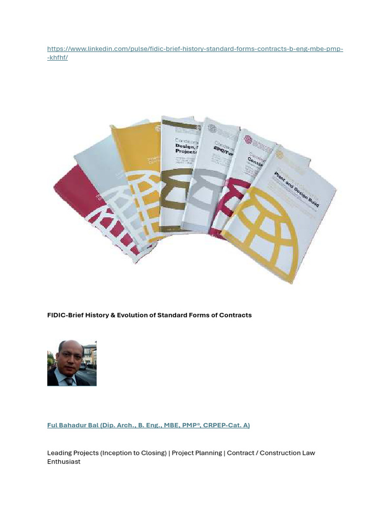 Fidic Timeline | PDF