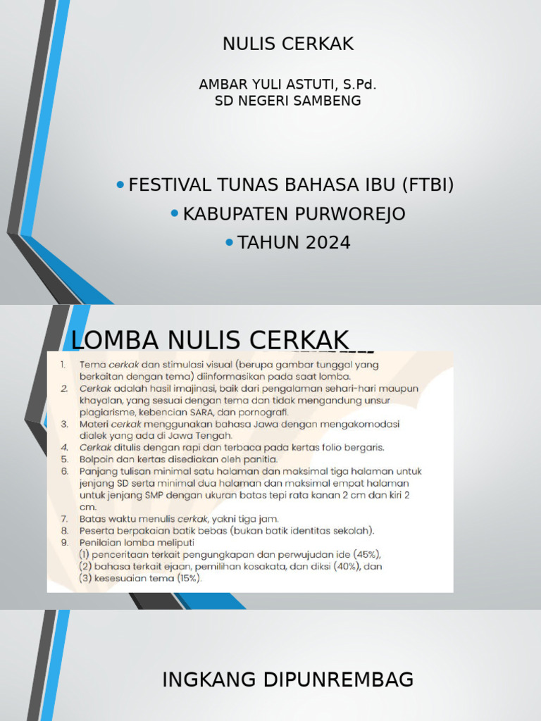 Nulis Cerkak | PDF