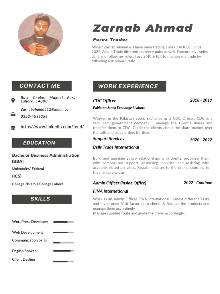 Zarnab CV BSCS PDF | PDF