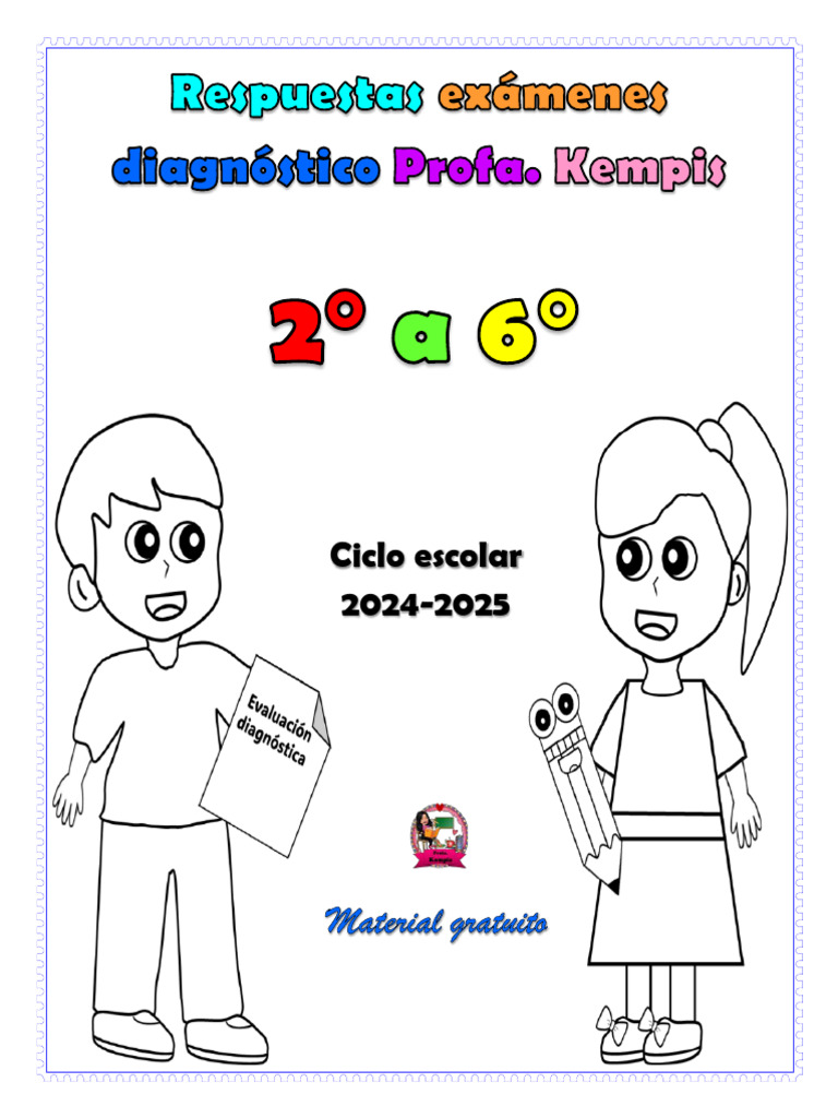 Hoja de Respuestas de Exámenes Diagnóstico Profa. Kempis | PDF