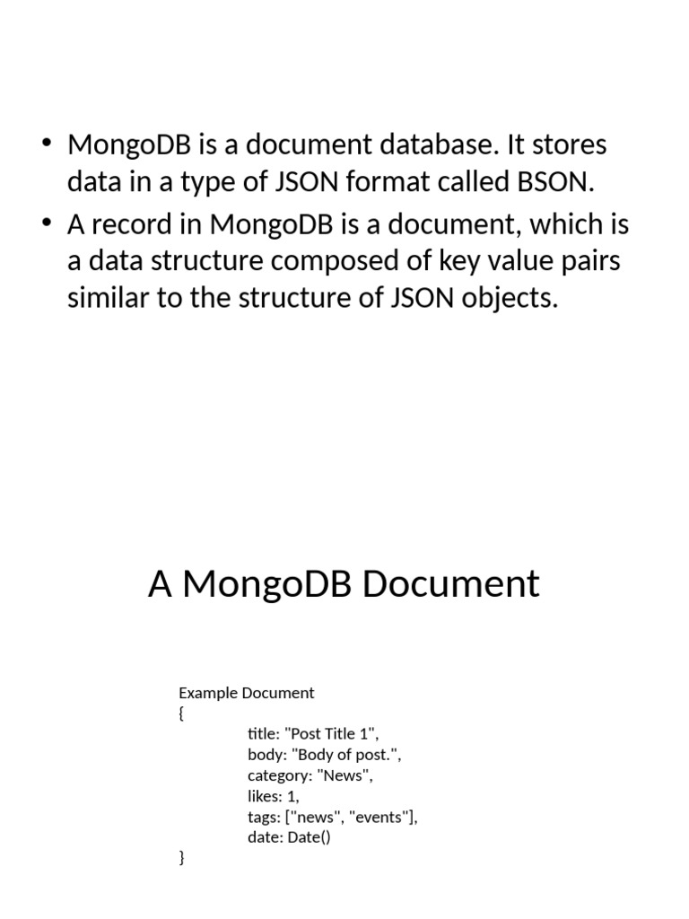 Mango DB 1.2 | PDF