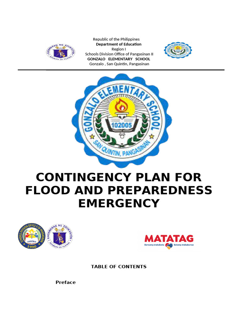 Ges - Contingency Plan Flood 2023 | PDF