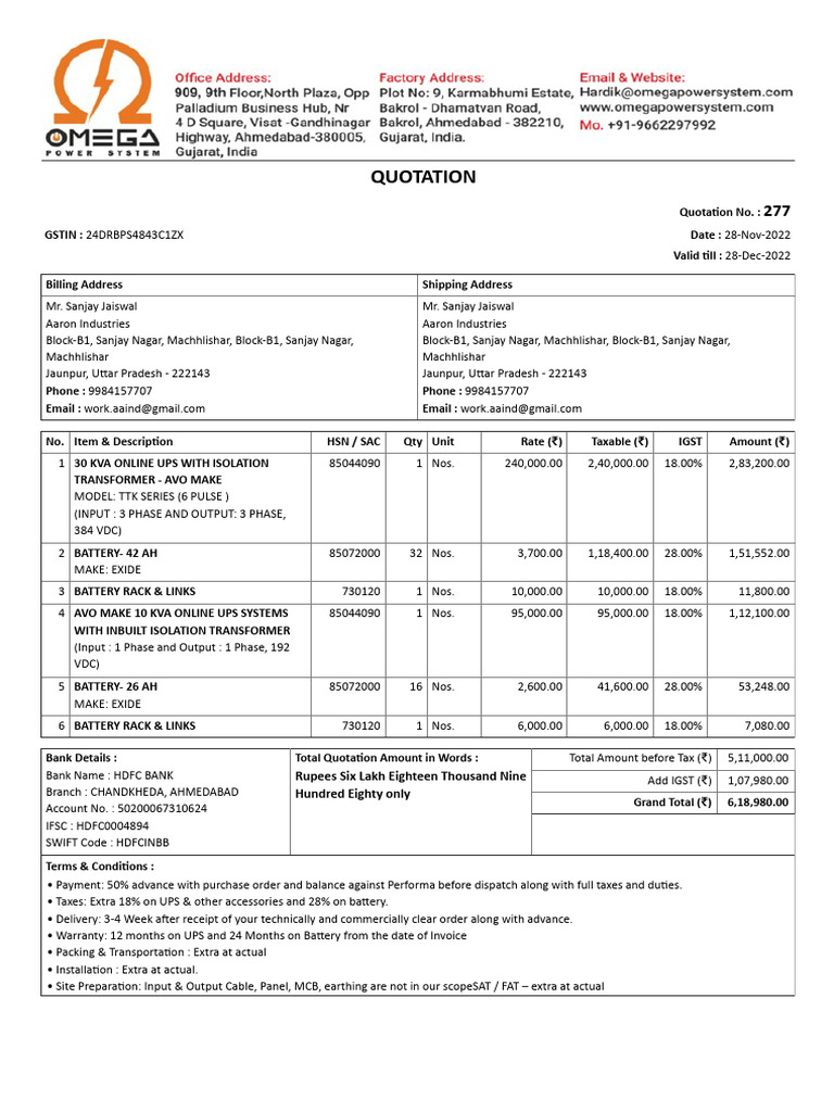 Omega-Q277-Aaron Industries | PDF