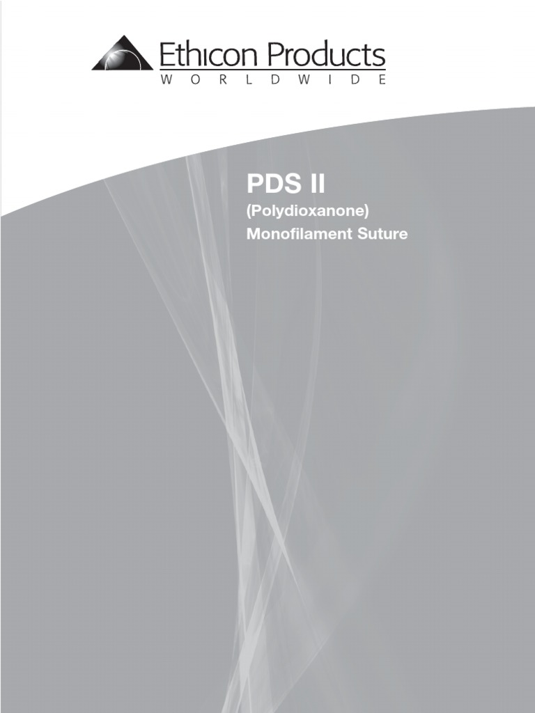 Ethicon PDS II Catalog | PDF | Surgical Procedures | Stitches (Textile ...