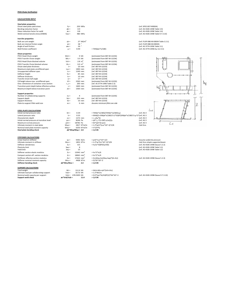 Chute Plate Work Verification | PDF | Structural Engineering ...
