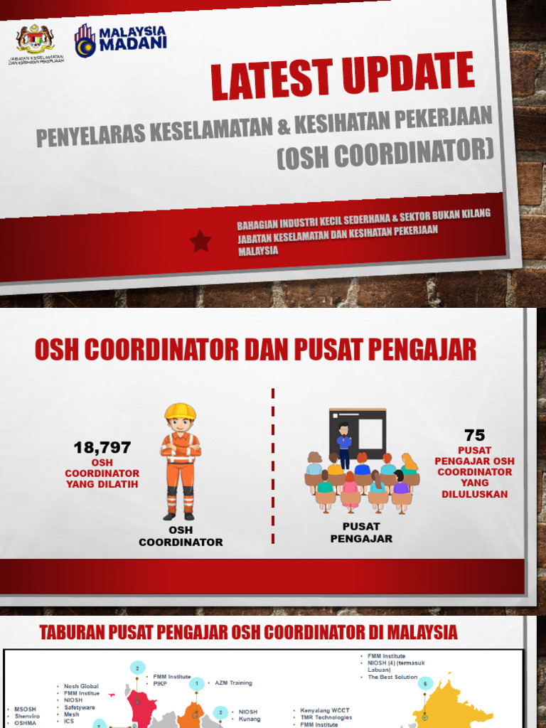 Maklumat Terkini Berkaitan Osh Coordinator | PDF