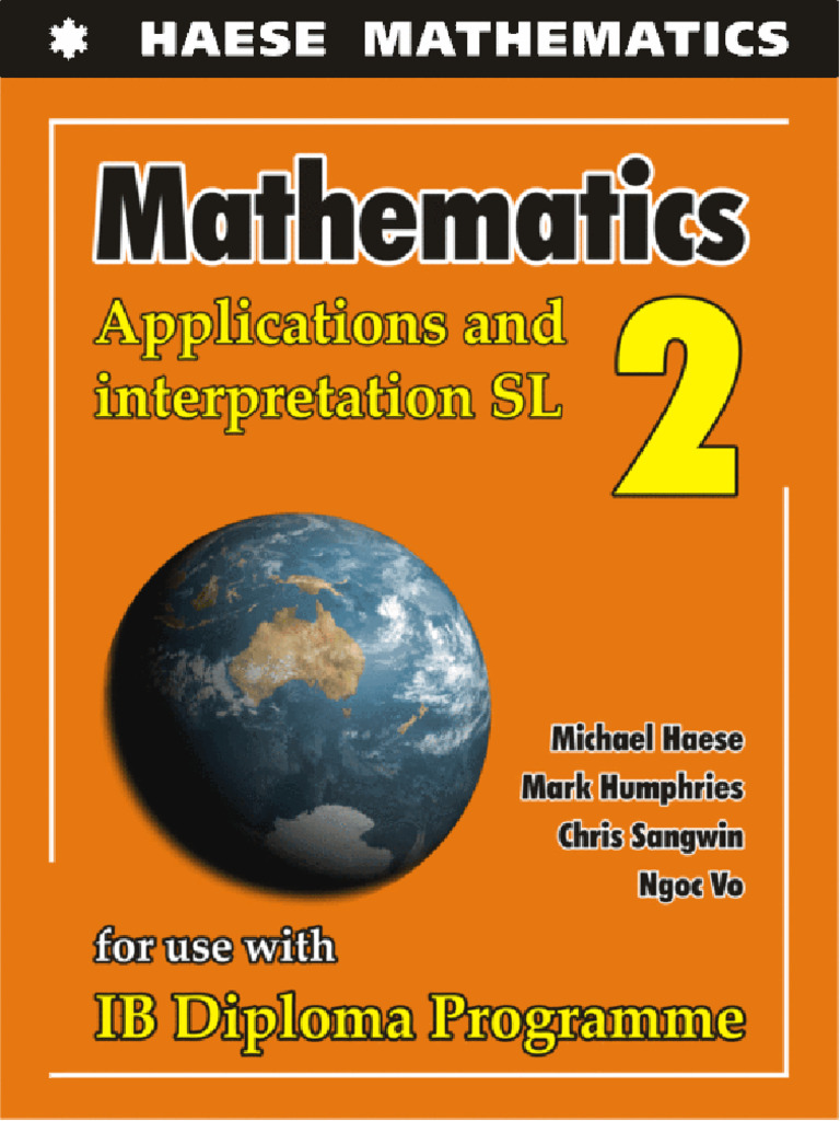 Mathematics Applications And Interpretation Sl 2 Pdf
