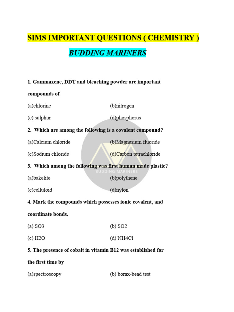 SIMS Important Questions | PDF