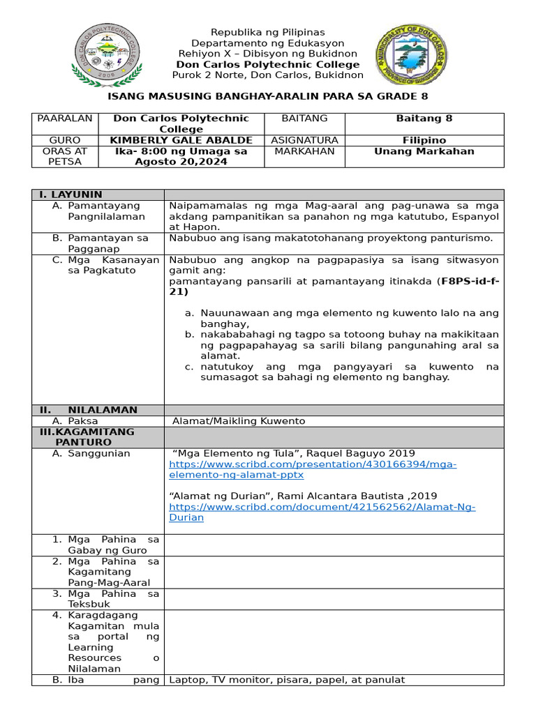 Do 42 Lesson Plan - Demo Final | PDF