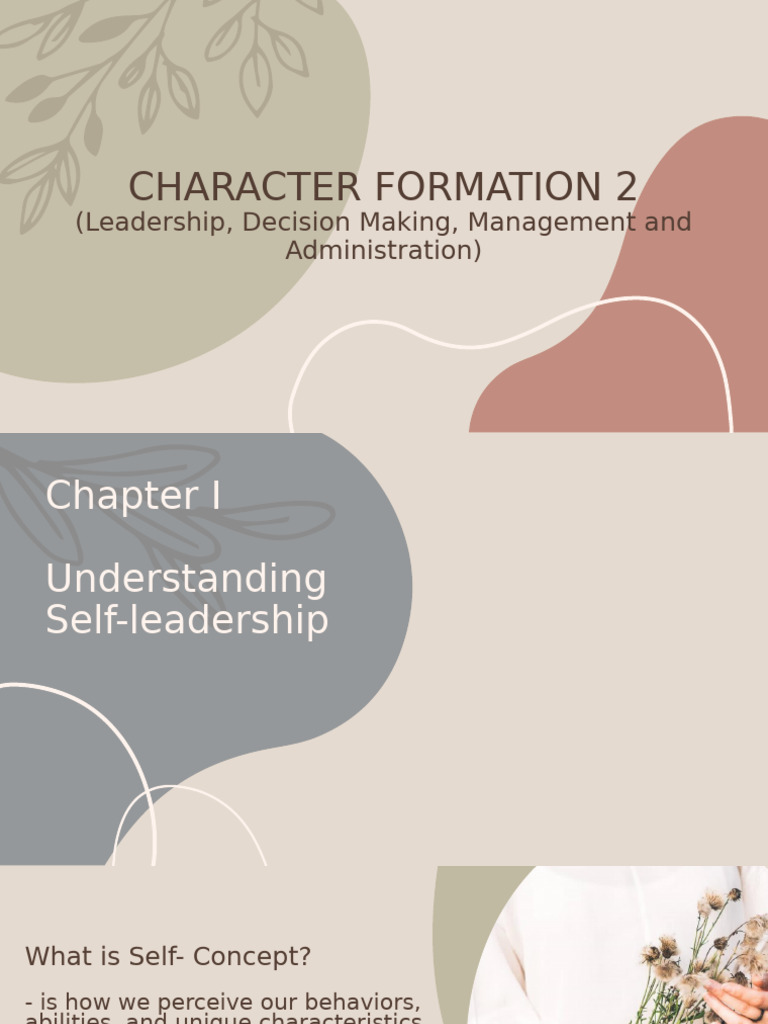 Understanding Character Formation | PDF | Self Efficacy | Self-Improvement