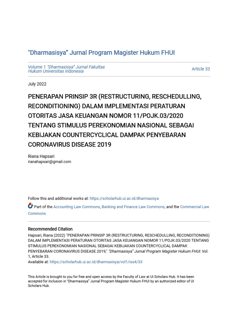 3R Rescheduling, Restarting, Restructuring | PDF