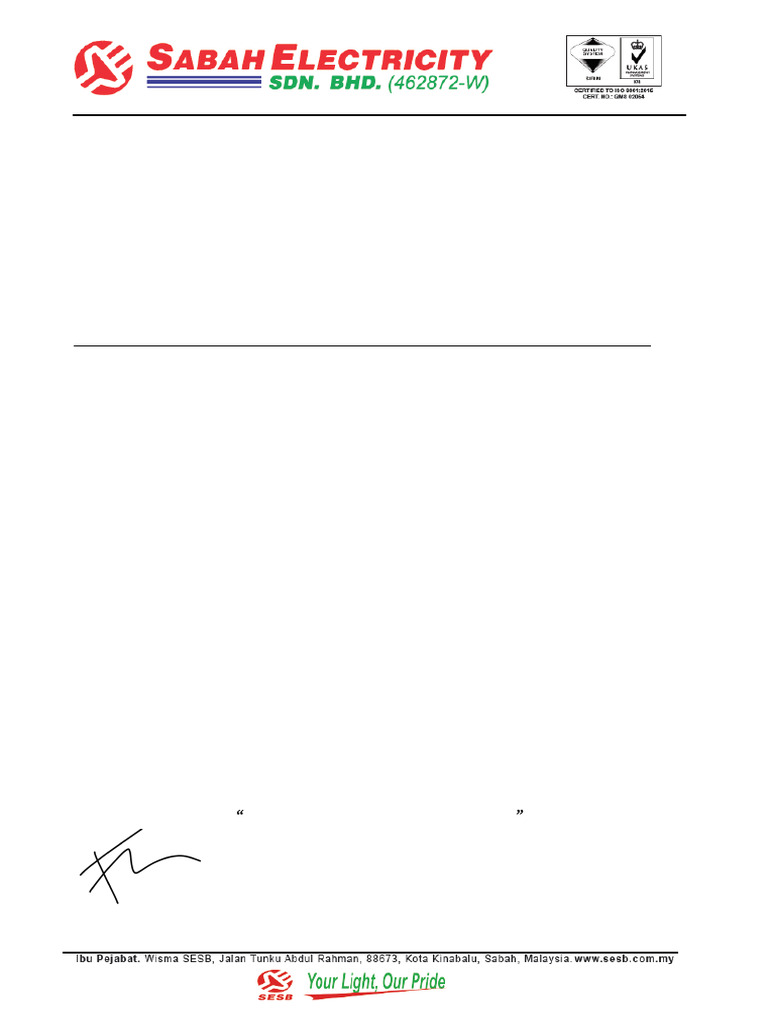 1 Surat Kebenaran Simebest 1 Full | PDF