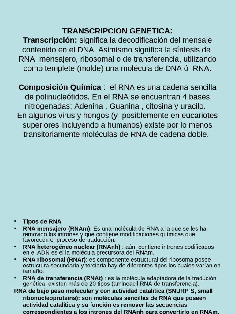 Modulo Transcripcion | PDF