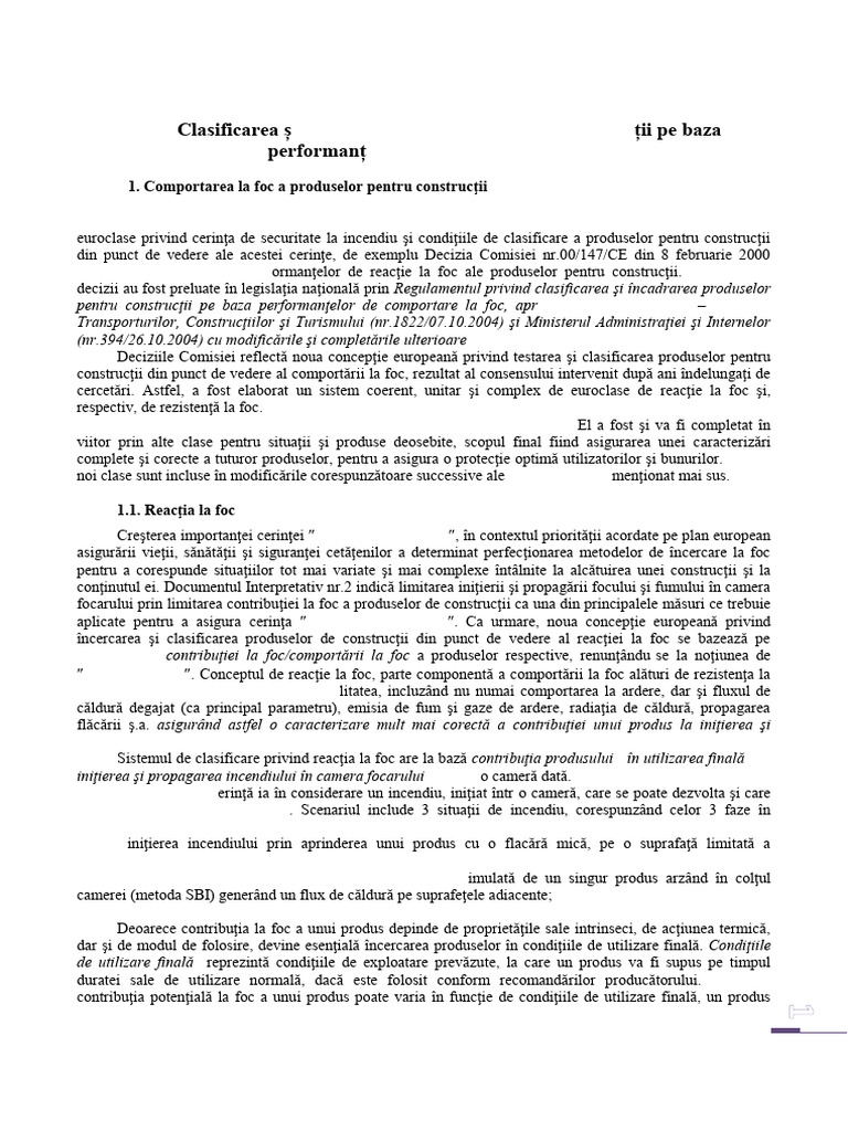 Tema 1.10.clasificarea Si Incadrarea Produselor Pentru Const | PDF