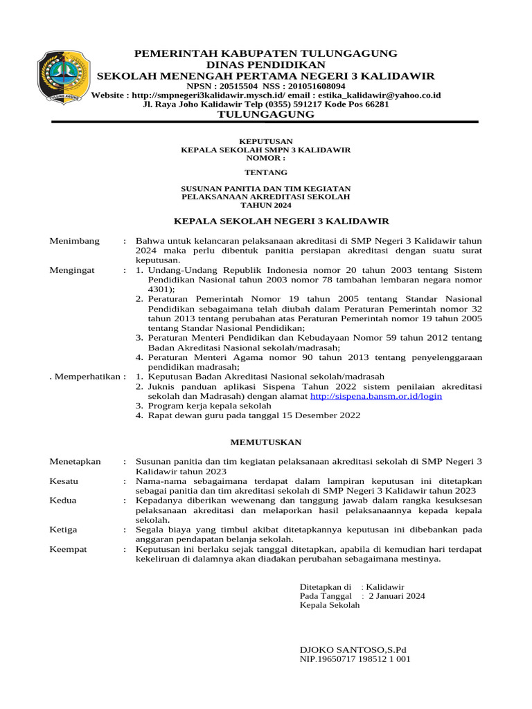 SK Akreditasi | PDF