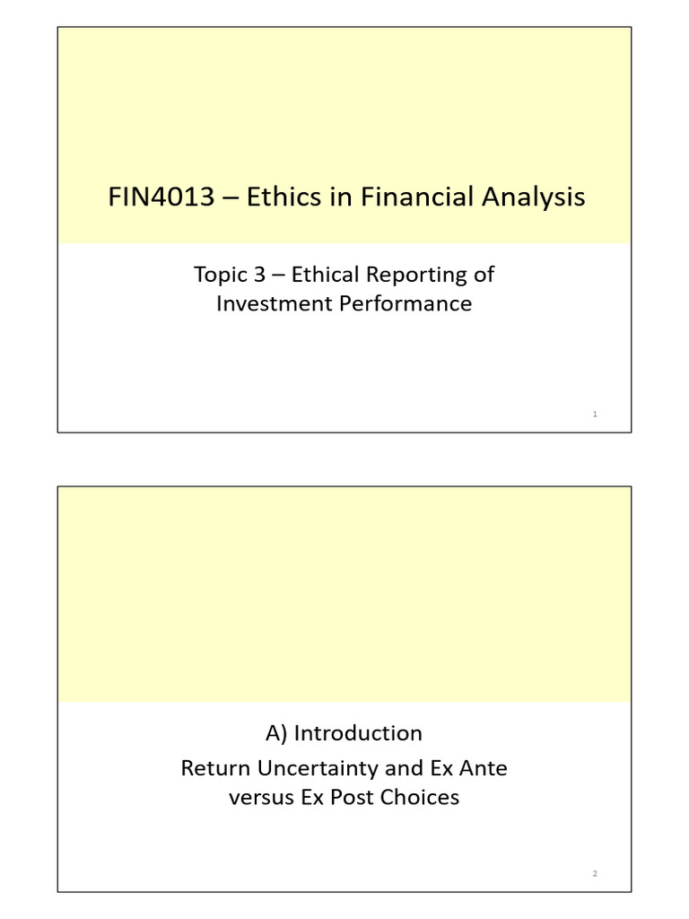 FIN4013-Chapter 3 For Students | PDF
