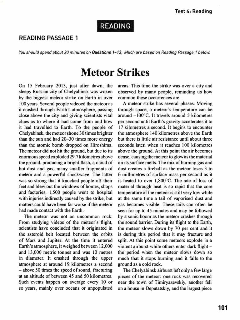 Meteor Strikes | PDF