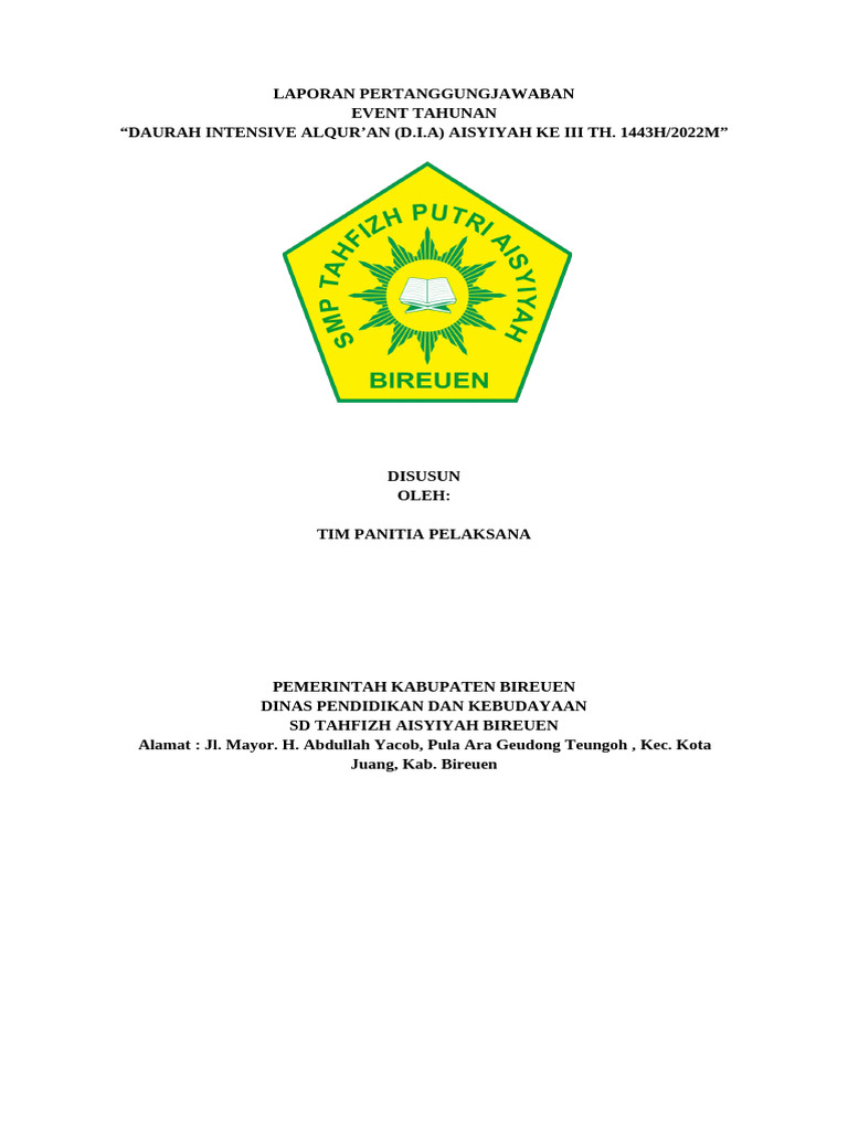 Laporan Daurah | PDF