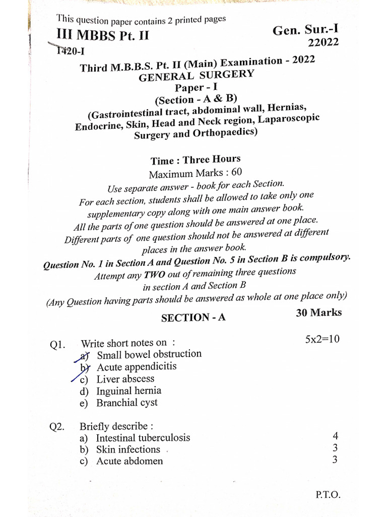 General Surgery - UC 1 | PDF