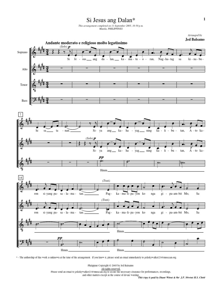 Si Jesus Ang Dalan 1 | PDF