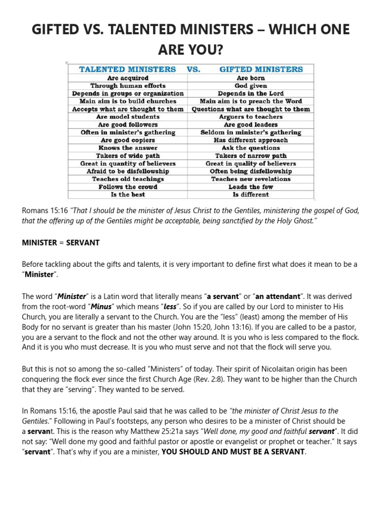 Gifted VS Talented | PDF