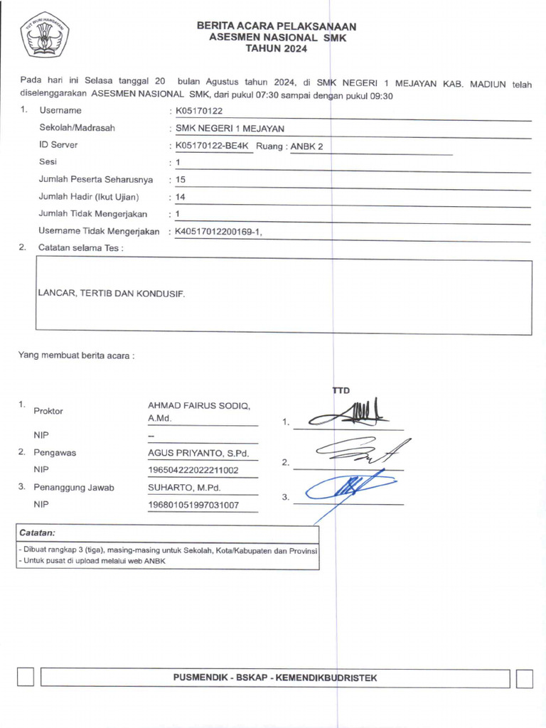 Ba - Anbk 24 - R 2 - Selasa | PDF