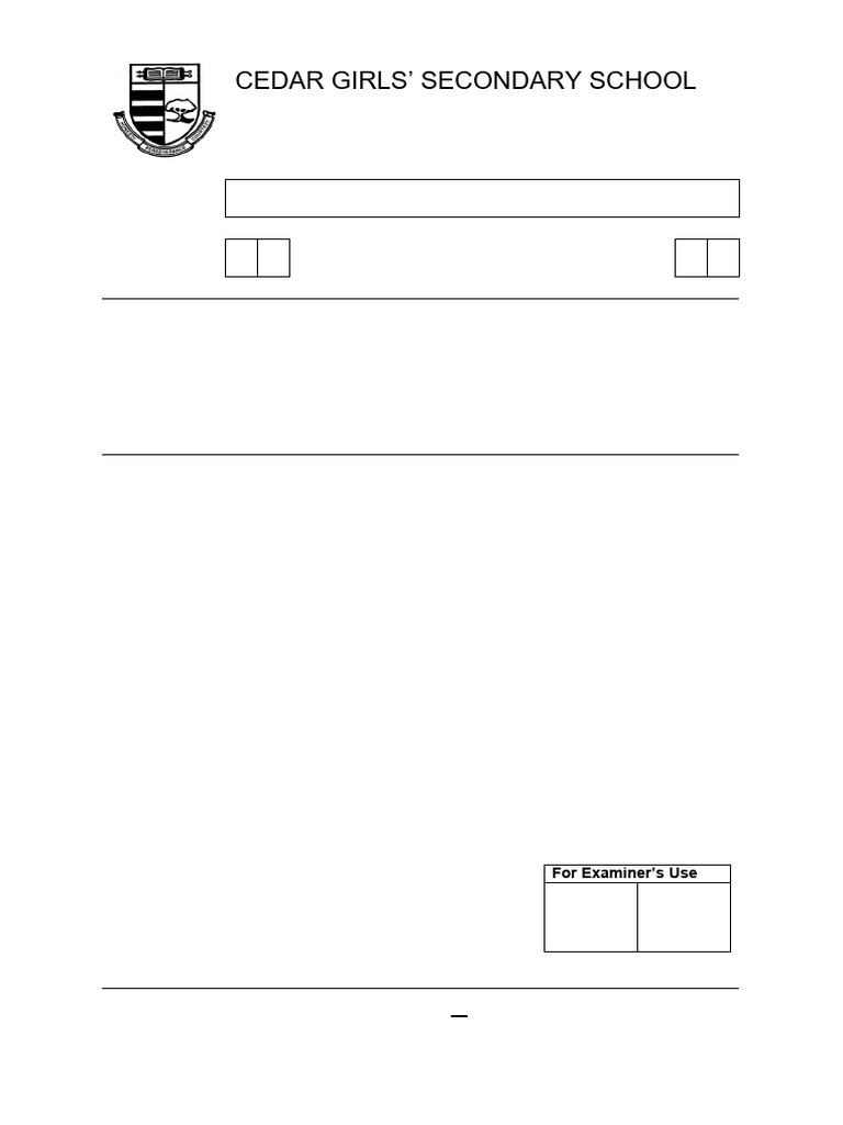 Cedar Girls' Secondary School | PDF